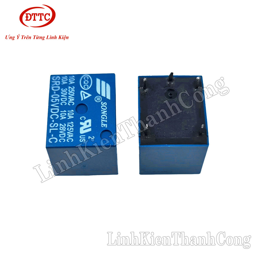 Relay 5V 10A SRD-5VDC-SL-C (5 Chân)