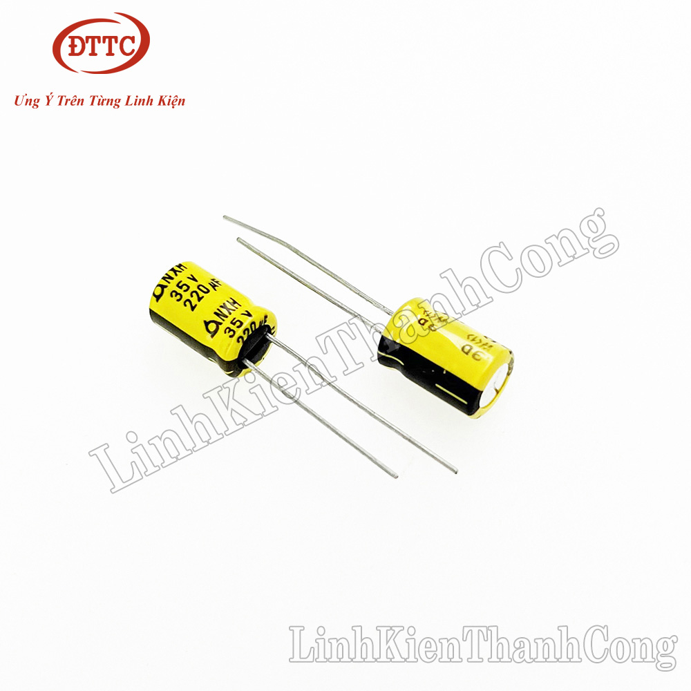 Tụ Hóa SAMYOUNG 220uF 35V Vàng (8x11mm)