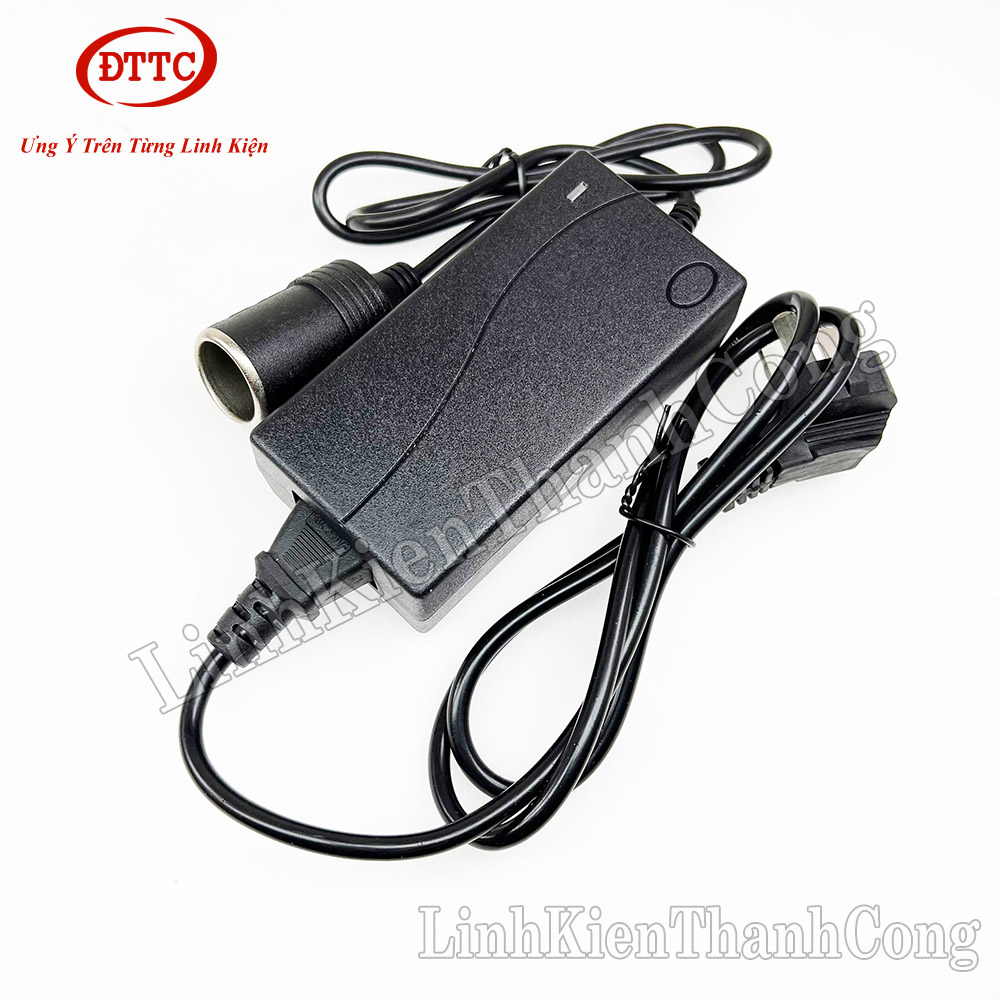 Bộ Chuyển Đổi Nguồn 220v Sang 12v 5a Kết Nối Từ Tẩu ô Tô Sử Dụng Cho