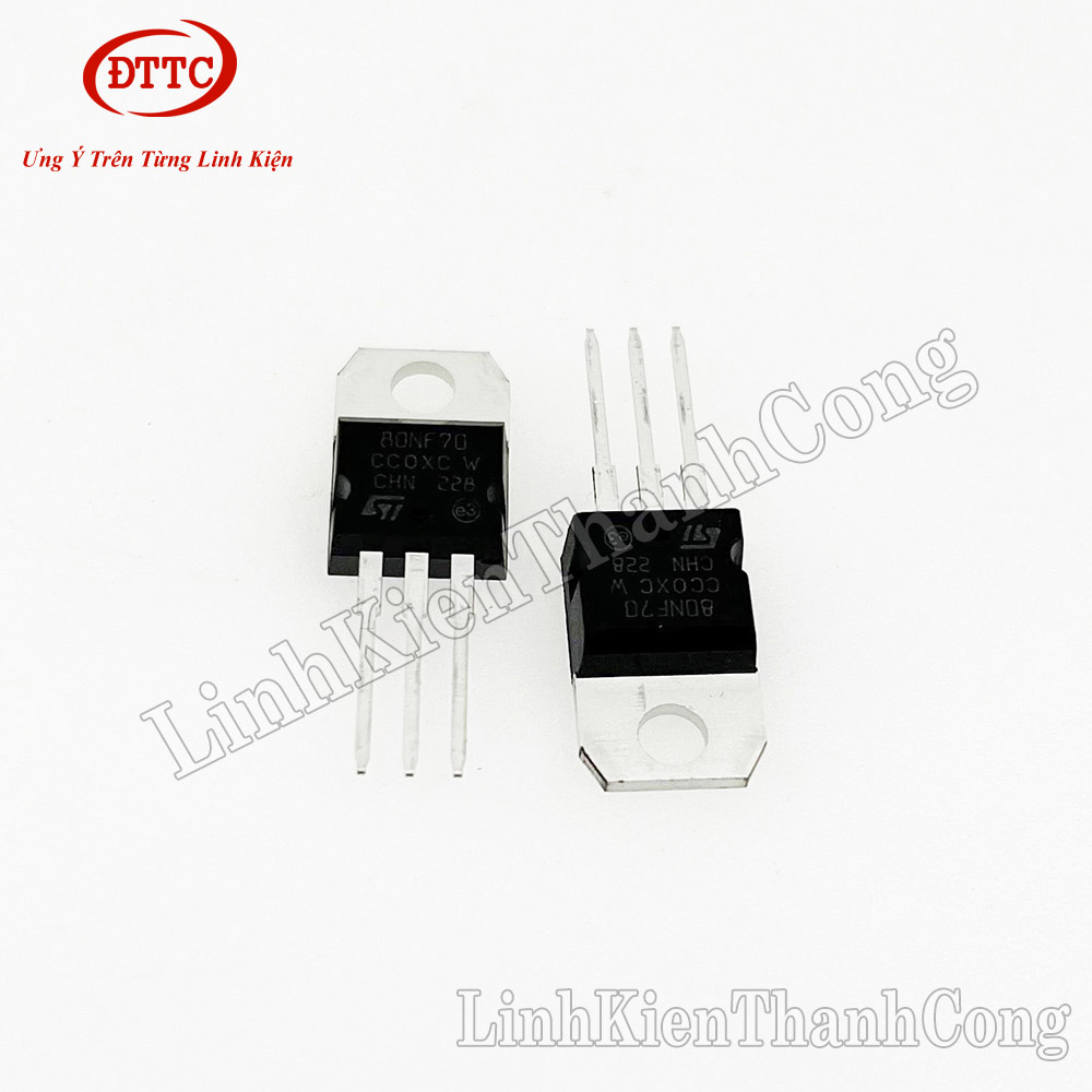 MOSFET 80NF70 N-CH 80A 70V TO220 (Chính Hãng)