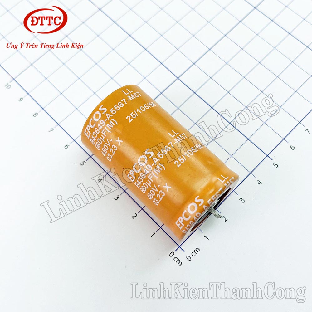 Tụ Hóa EPCOS 560uF 450V 30x50mm Chân Cứng