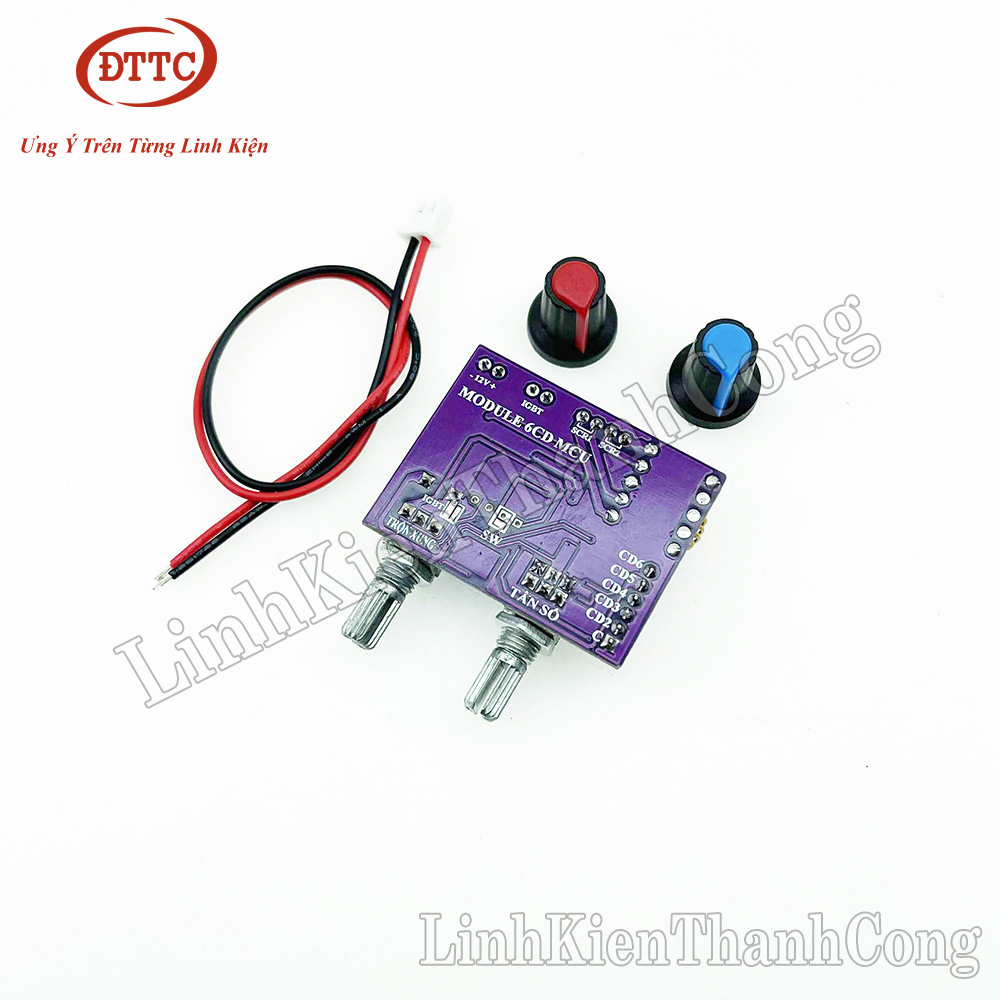 Mạch Băm PIC 6 Chế Độ Xung Đa Bậc, 2 Biến Trở Chỉnh