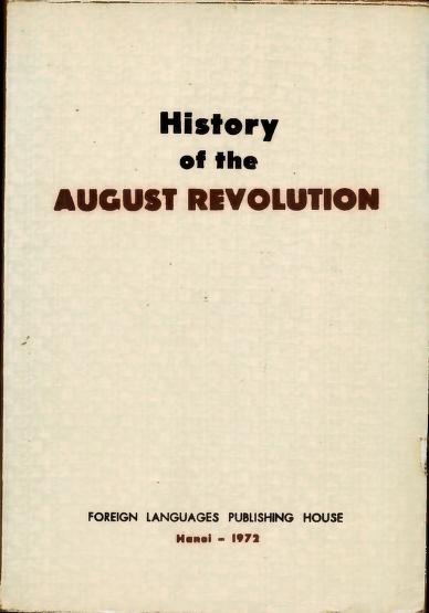History of the August Revolution by Foreign Languages - Bookworm Hanoi