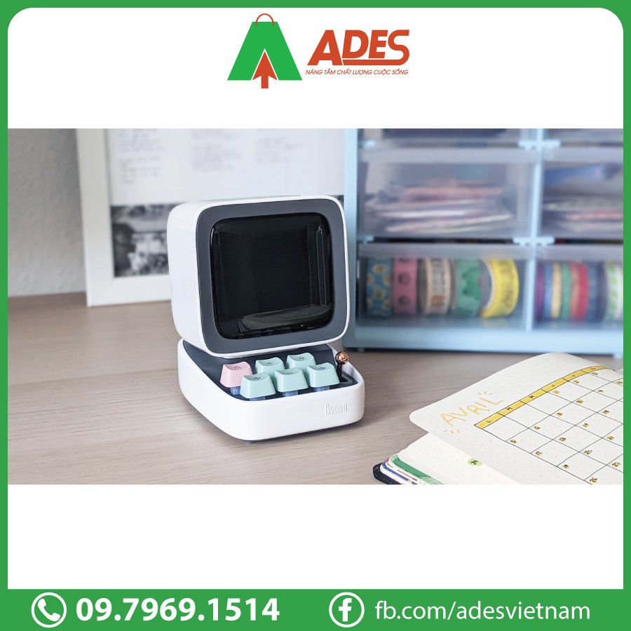 Loa Bluetooth Divoom Ditoo Plus White | Ades.vn