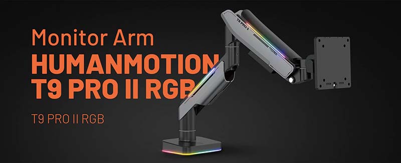 Giá đỡ màn hình Human Motion Monitor Arm T9 Pro II RGB 17-43 Inch