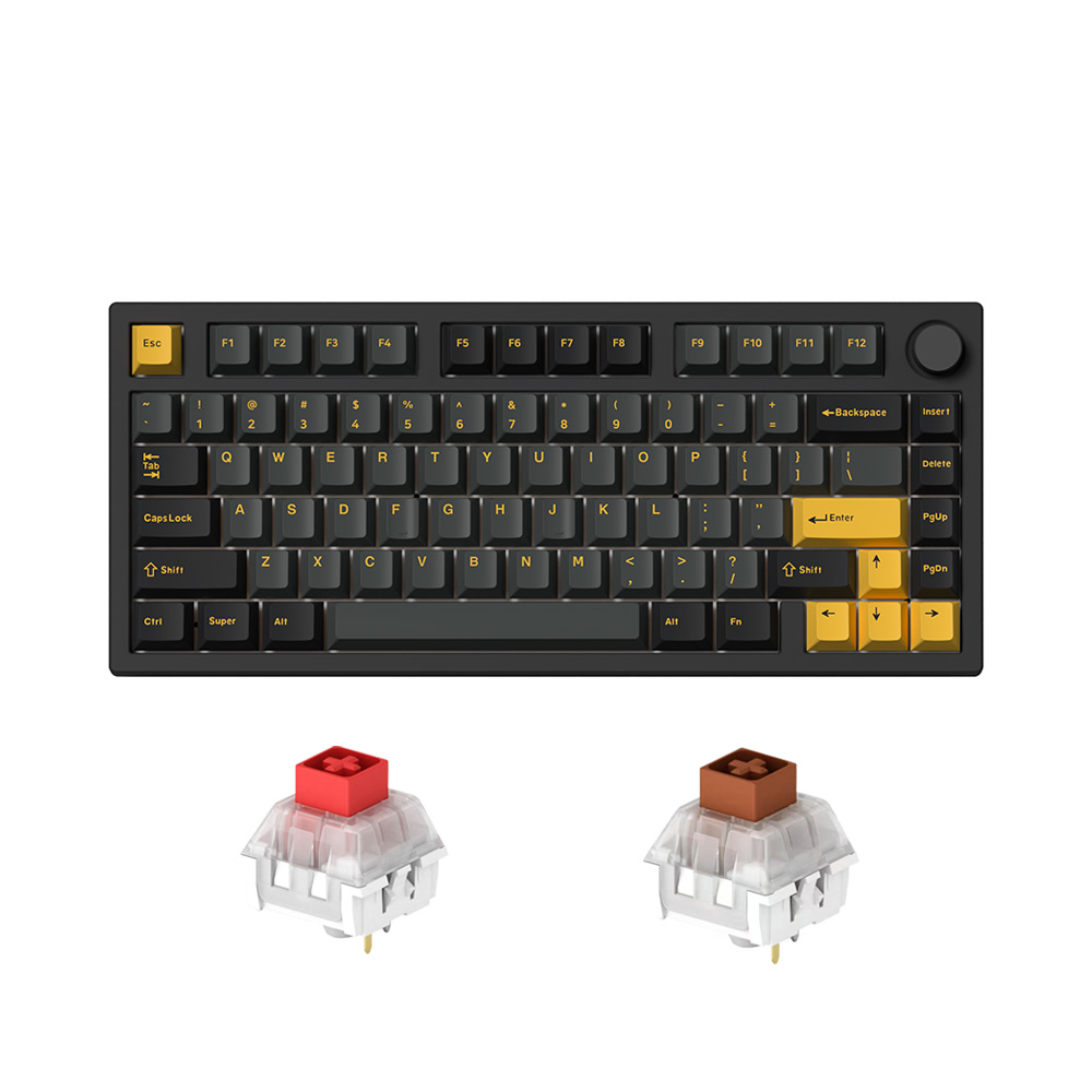 Bàn phím cơ không dây FL-Esports GP75 CPM Polar Night Black 3 Mode Led ...