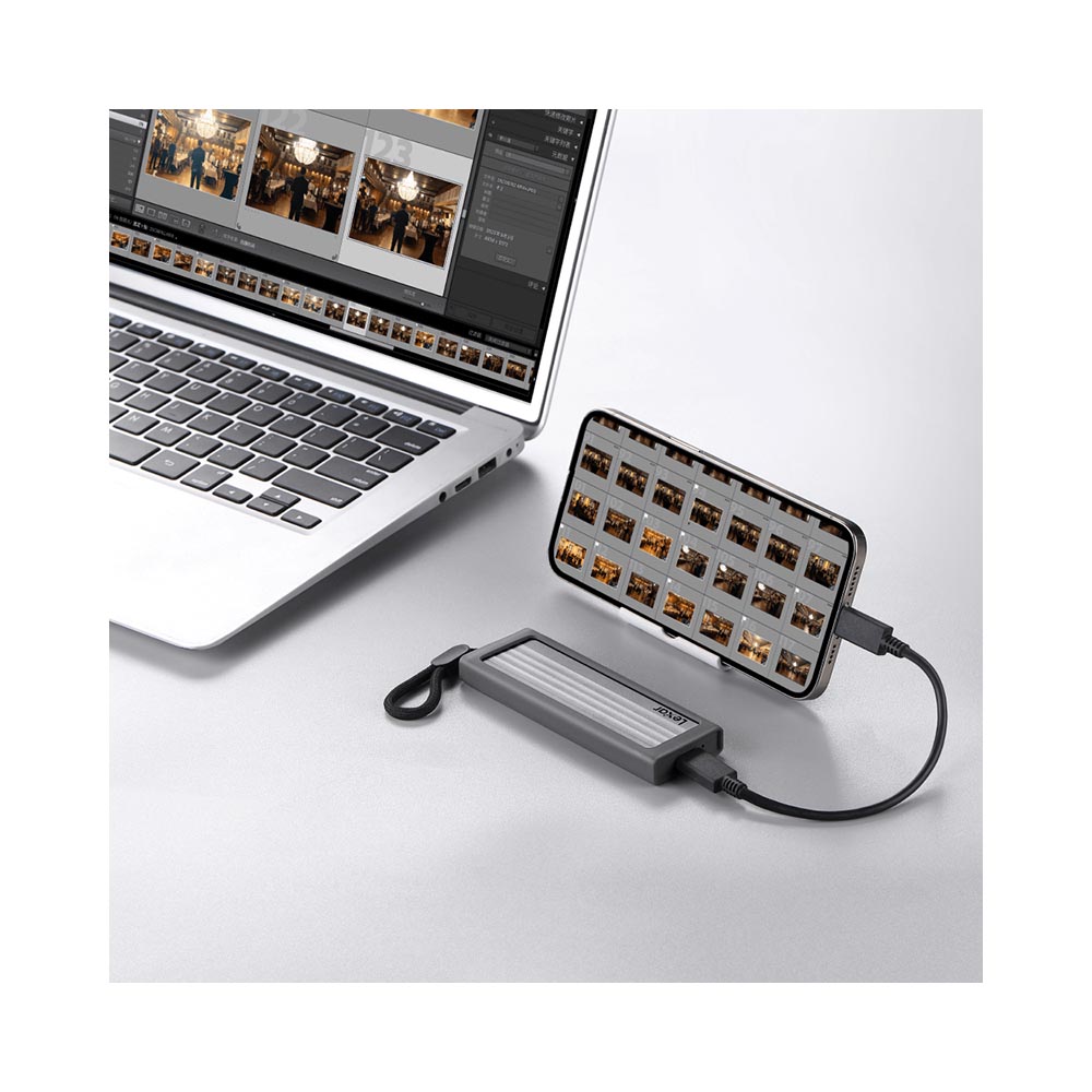 Box di động SSD M.2 PCIe NVMe 10Gbps Lexar E6 LPAE06N-RNBNG