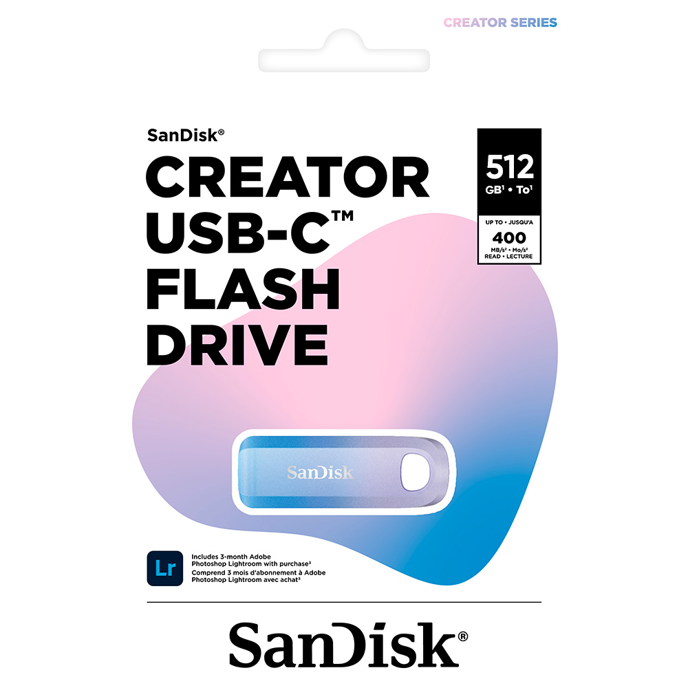 USB 3.2 Sandisk Creator 512GB 400MB/s Type-C SDCZ75-512G-G46