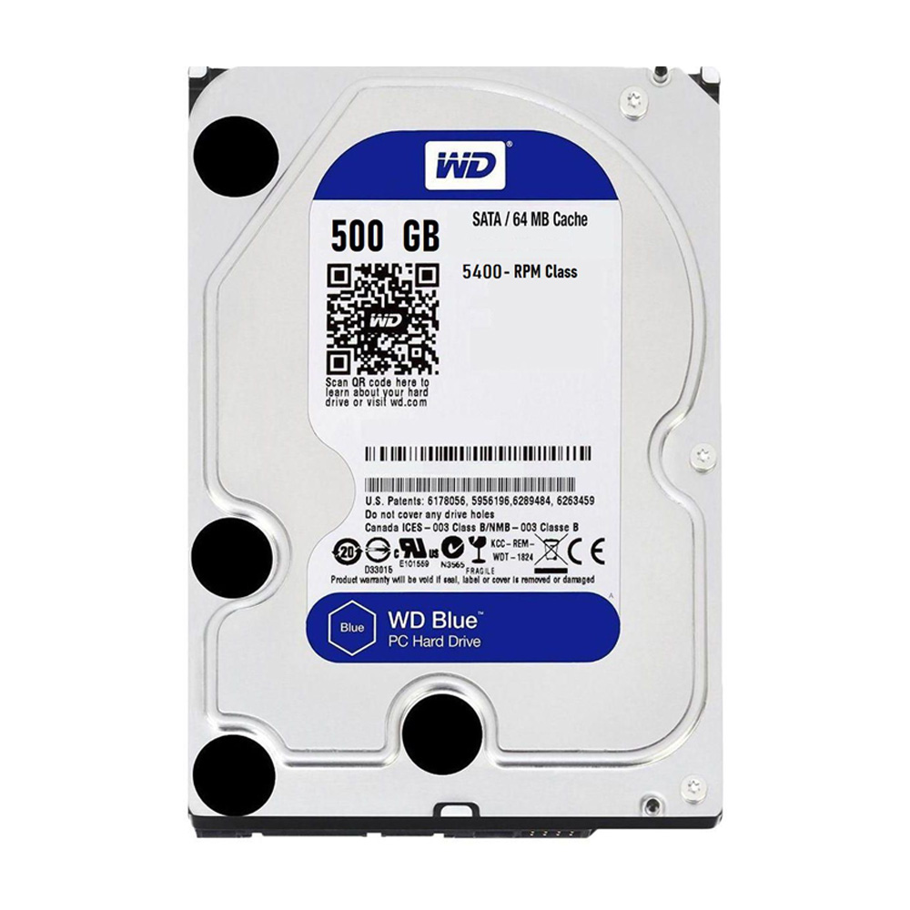 Ổ cứng HDD WD Blue 500GB 3.5 inch SATA III 64MB Cache 5400RPM WD5000AZRZ