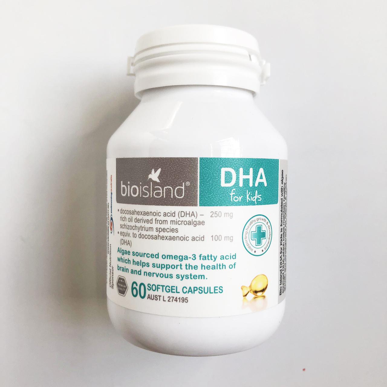 DHA BIOISLAND úc cho bé (60 viên) | MBMart.com.vn