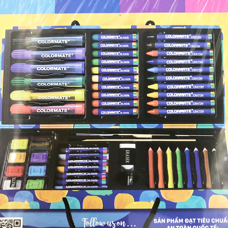 Bộ màu vẽ đa năng Colormate hộp giấy M55 | MBMart.com.vn