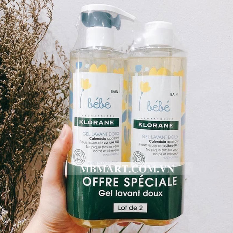Combo 2 chai sữa tắm Klorane Bebe của Pháp | MBMart.com.vn