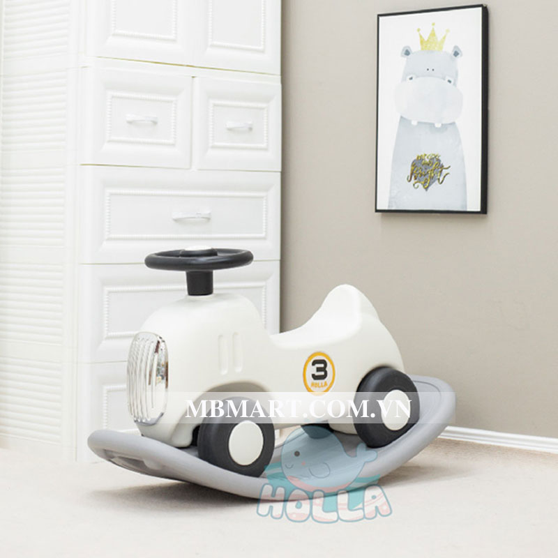Đồ chơi bập bênh cho bé hình ô tô Holla 2in1 HL-10175