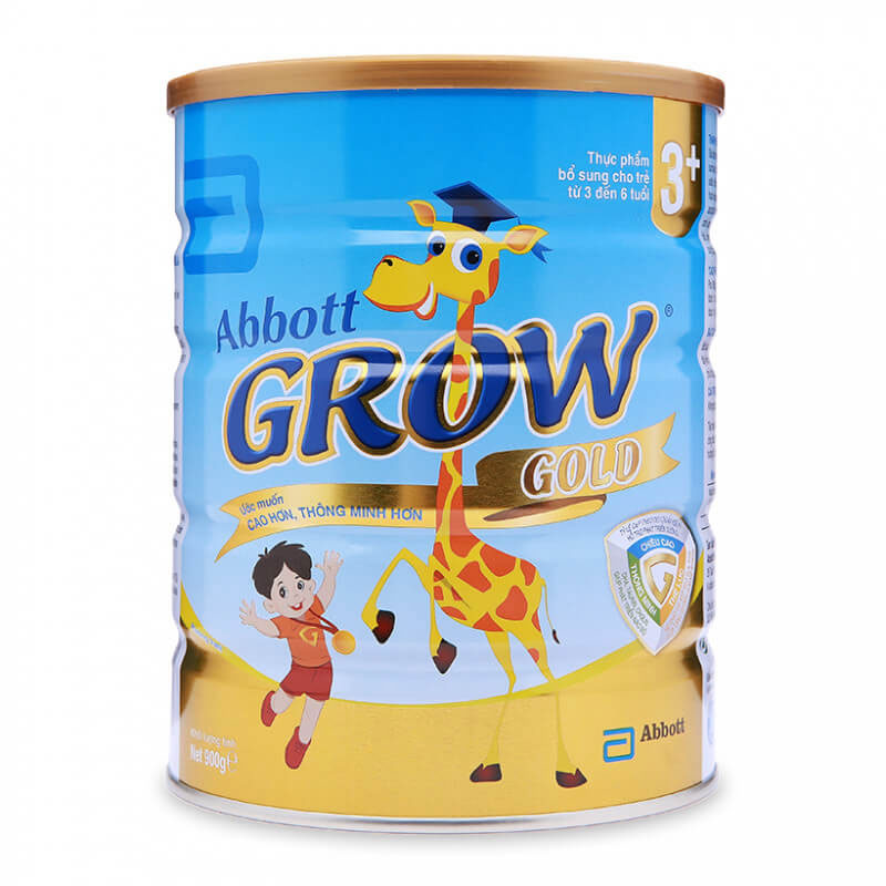 Sữa Abbott Grow Gold 3+ 900gr giúp trẻ phát triển trí não, chiều cao ...