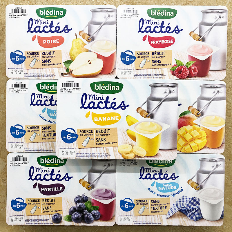 Sữa chua nguội Bledina của Pháp 330gr (vỉ 6 hũ)