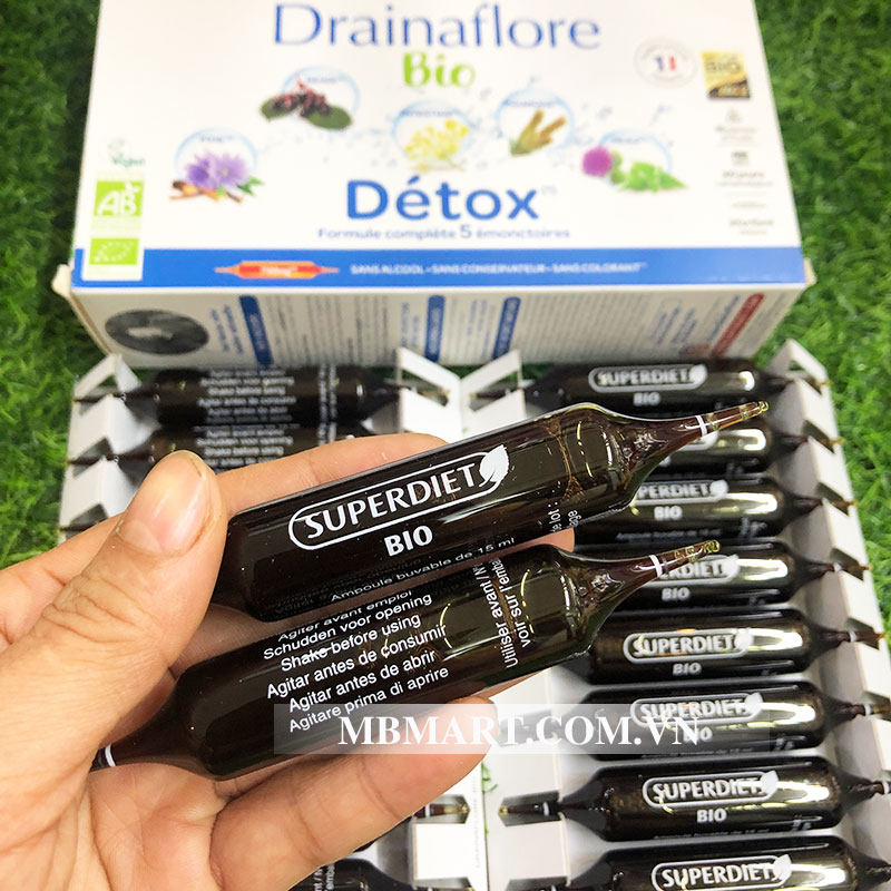 Thực phẩm Drainaflore Bio Detox giải độc gan, thanh lọc cơ thể