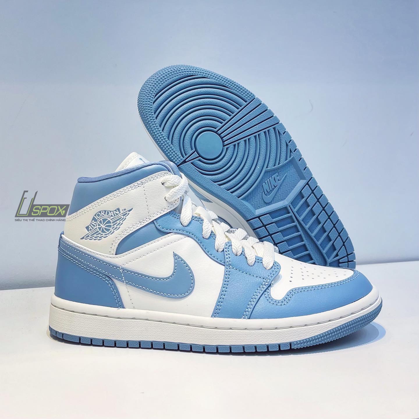Giày Nike Air Jordan 1 Mid ‘University Blue’ BQ6472-141 – Uspox - Siêu ...