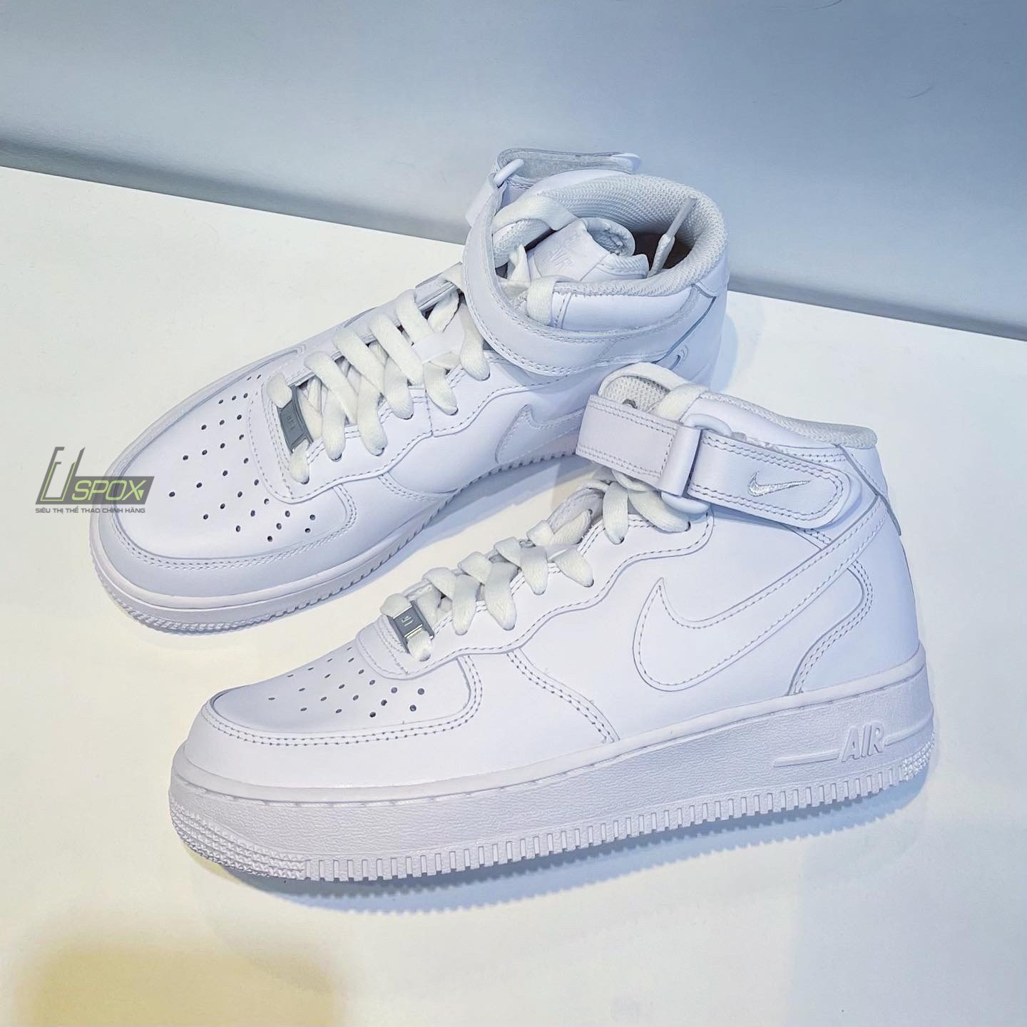 Giày Nike Wmns Air Force 1 ’07 Mid ‘Triple White’ DD9625-100 – Uspox ...