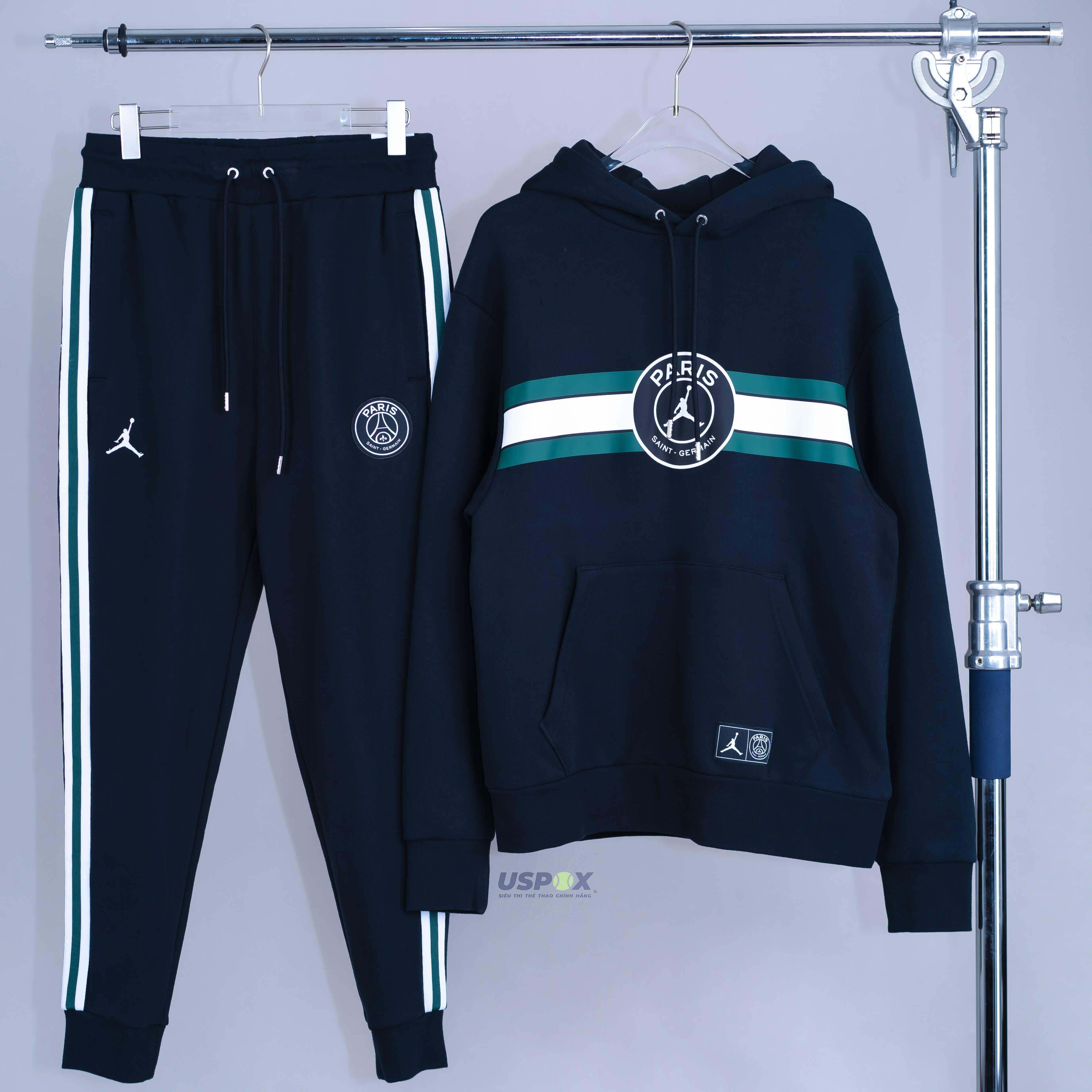 Bộ Nike JD PSG Black Green 2021 – Uspox - Siêu thị giày thể thao chính hãng