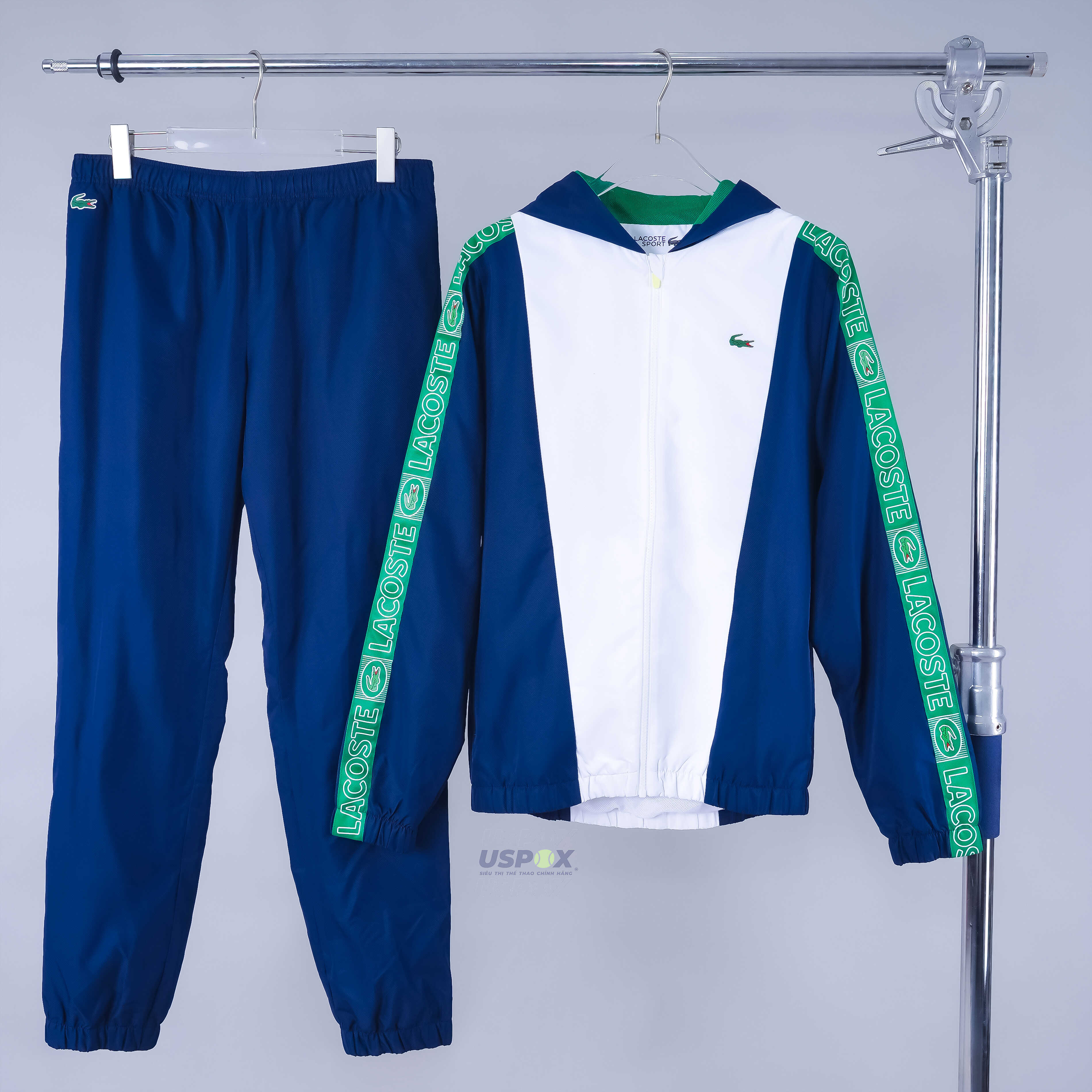 Bộ thể thao gió Lacoste Branded Bands Colorblock Green – Uspox - Siêu ...