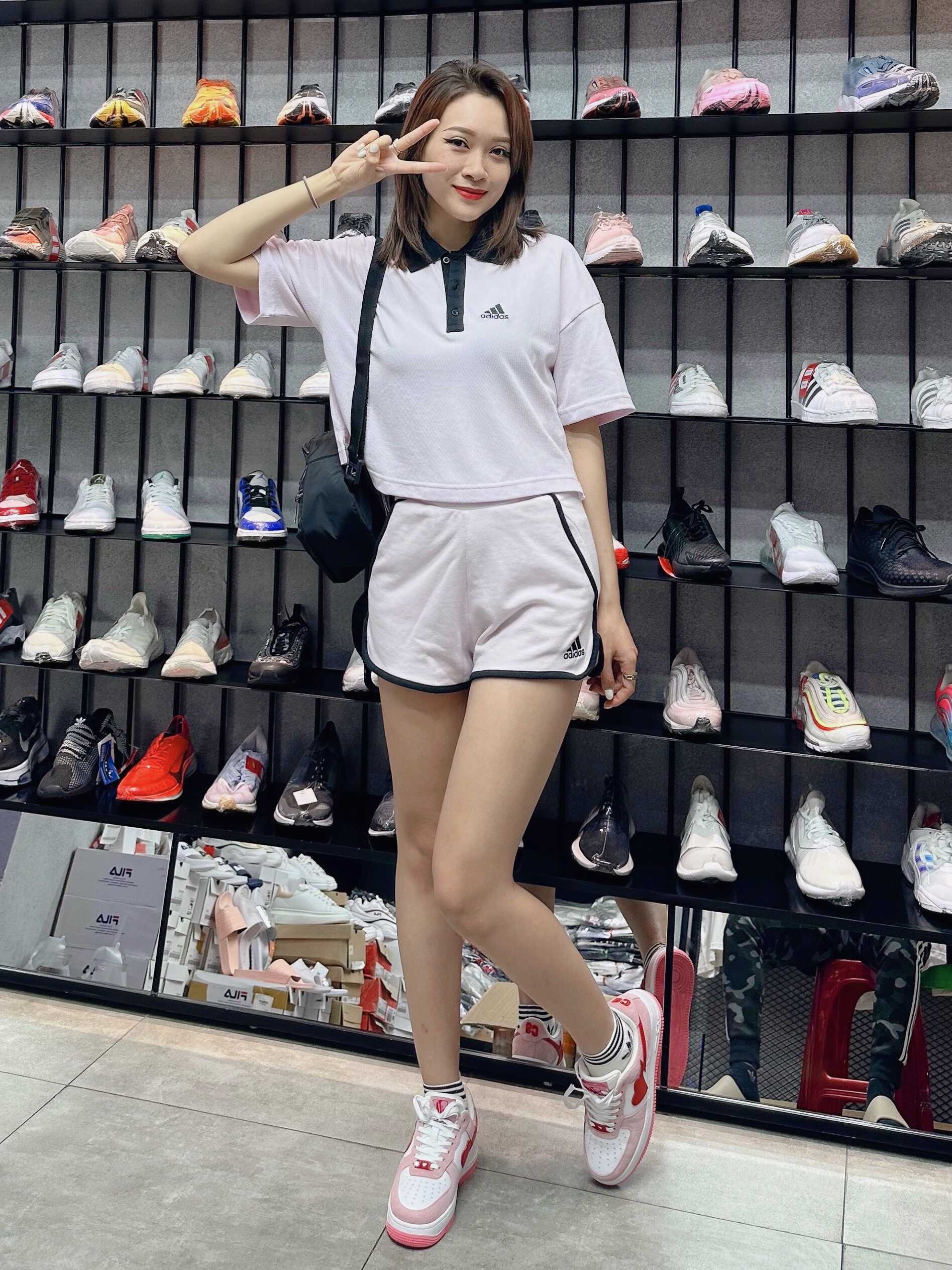 Bộ thể thao nữ Adidas Pique Pink (form Âu) – Uspox - Siêu thị giày thể ...