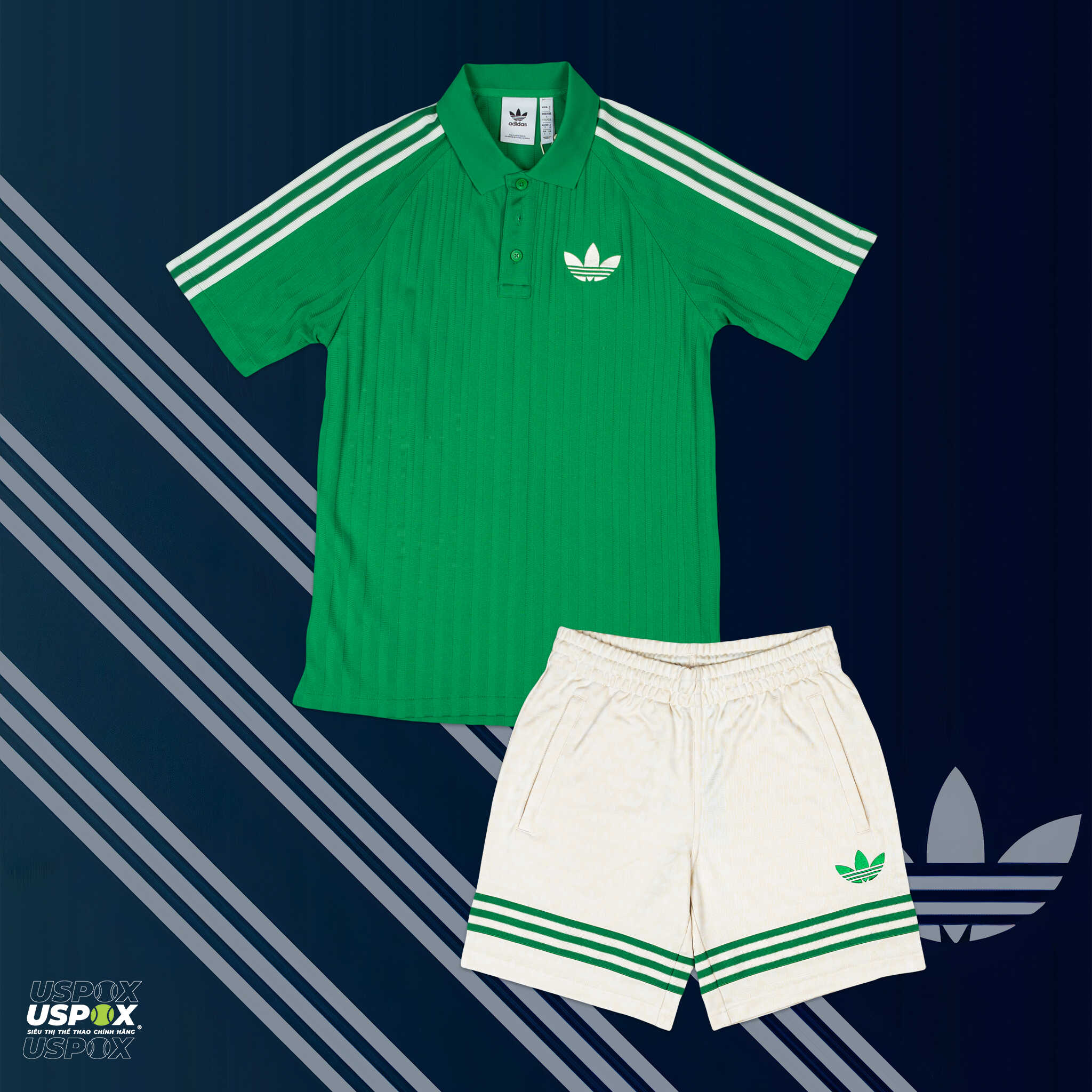 Bộ Adidas Polo 70S VINTAGE Green – Uspox - Siêu thị giày thể thao chính ...