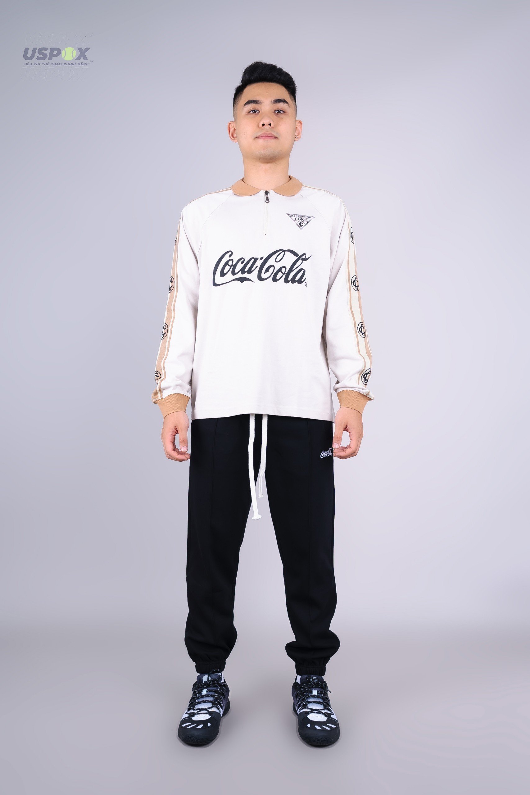 Áo Polo Coca Cola Beige – Uspox - Siêu thị giày thể thao chính hãng