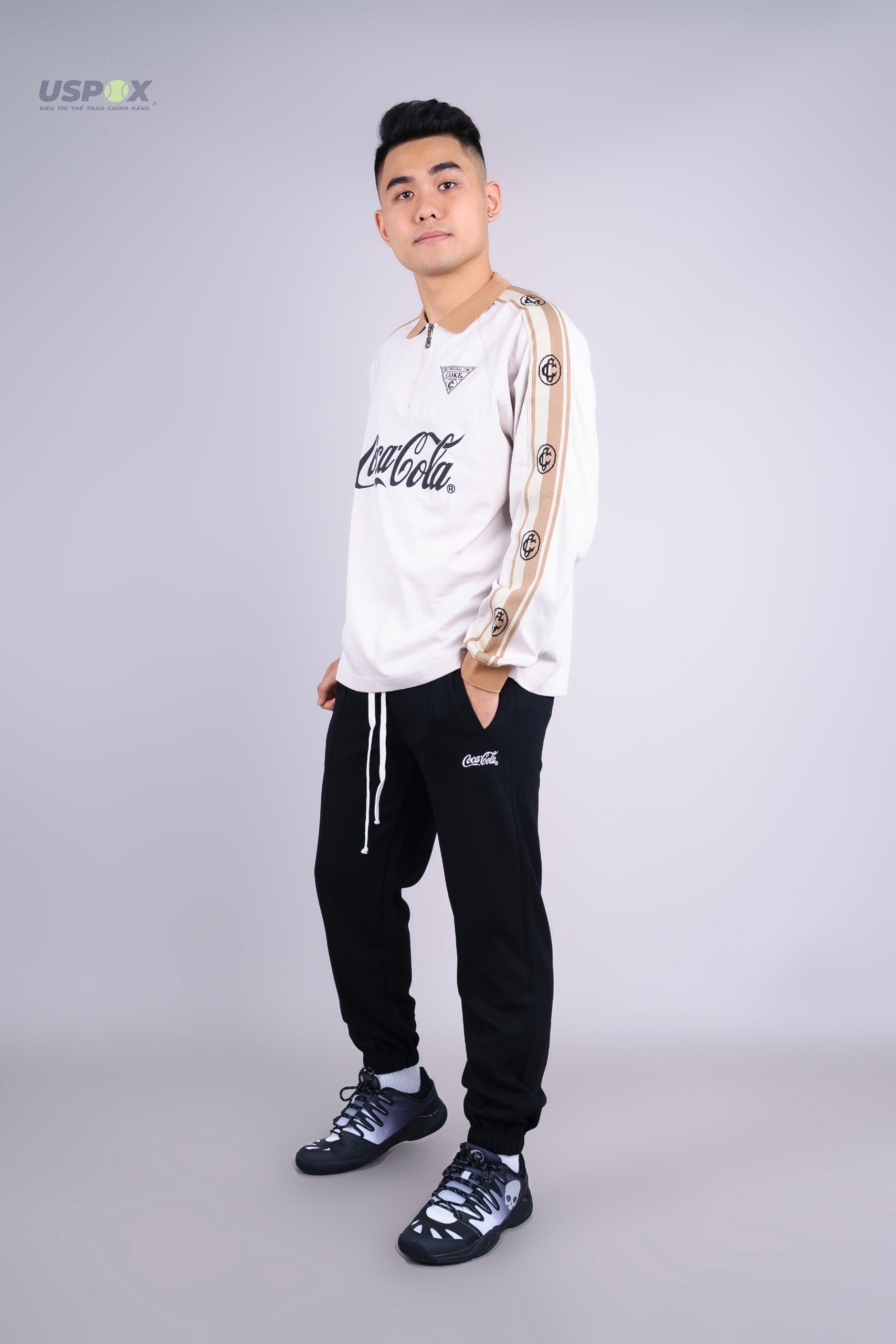 Áo Polo Coca Cola Beige – Uspox - Siêu thị giày thể thao chính hãng