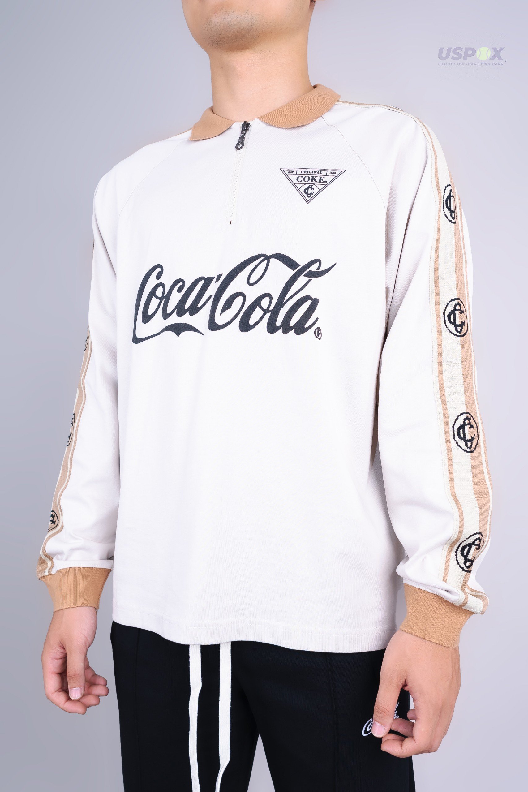 Áo Polo Coca Cola Beige – Uspox - Siêu thị giày thể thao chính hãng