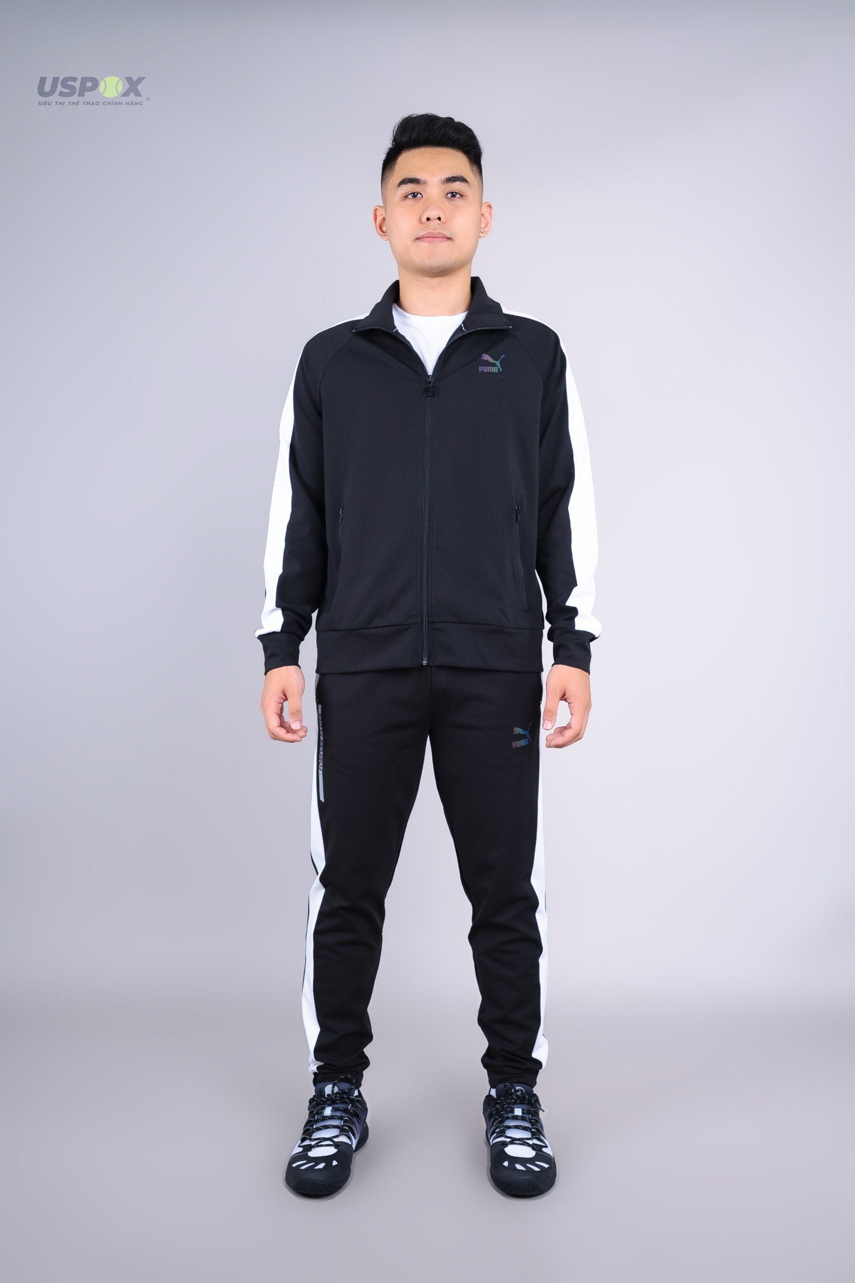 Bộ thể thao Puma Black (Form Á) – Uspox - Siêu thị giày thể thao chính hãng