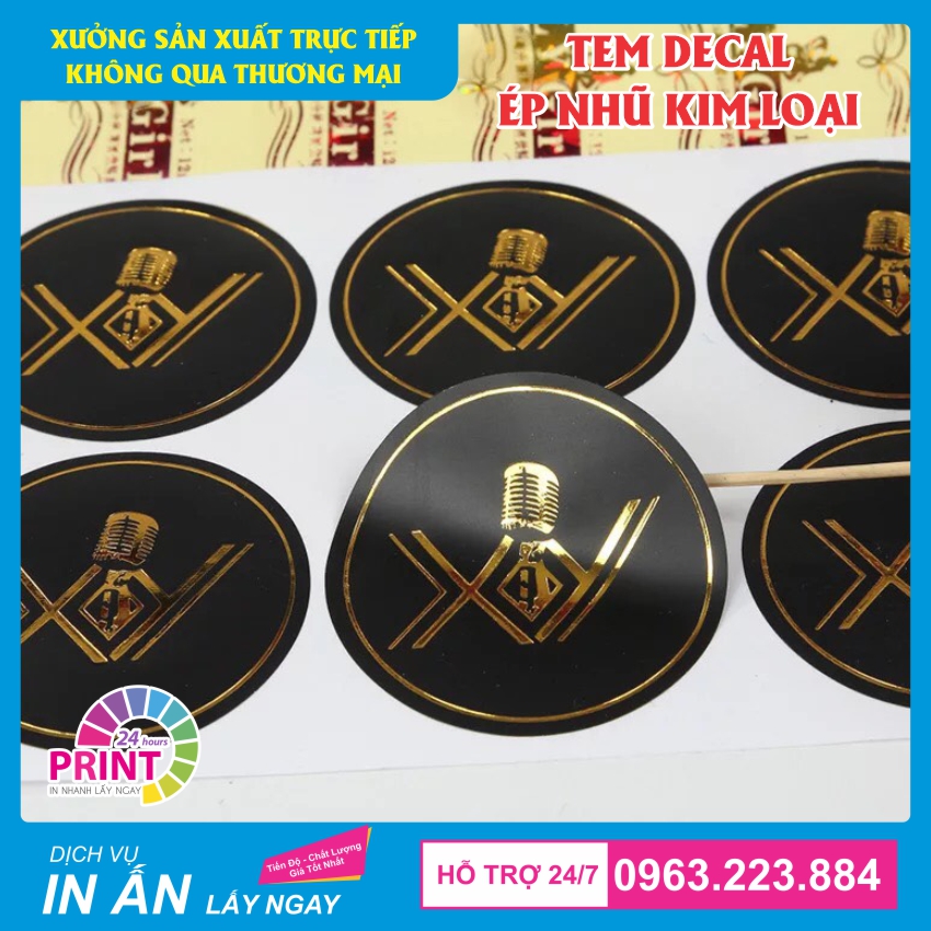 In tem nhãn, in tem decal giá rẻ theo yêu cầu - Báo giá 2024 | InAnAnh