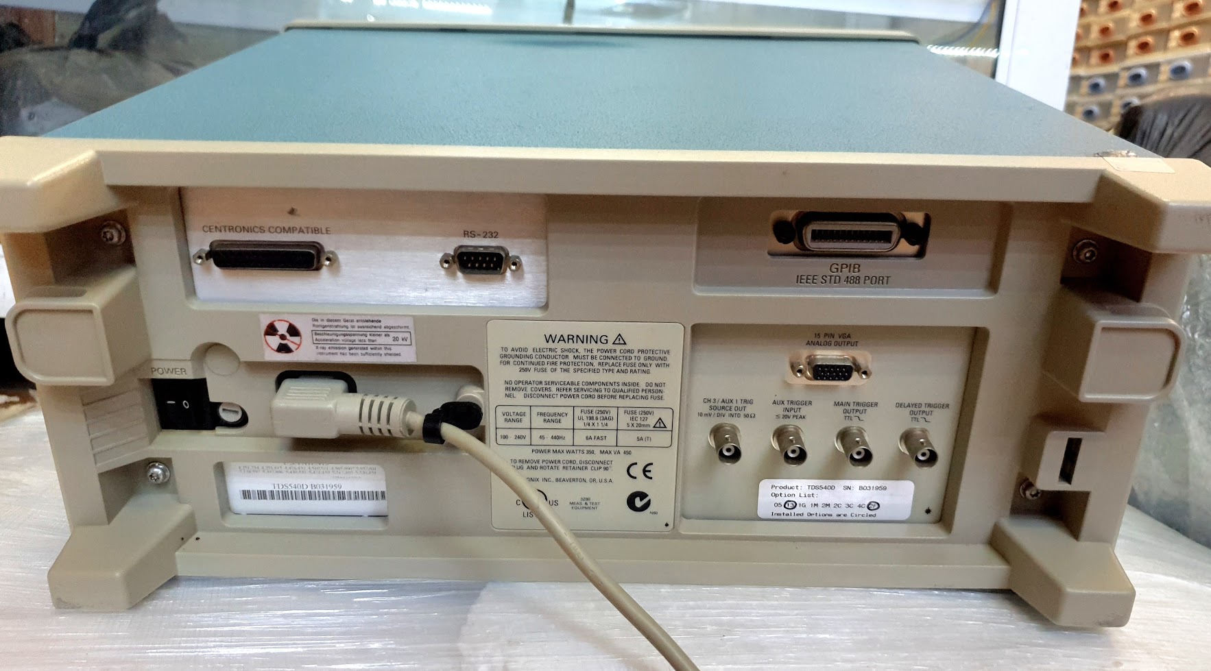 Máy hiện sóng Tektronix TDS540D 4 kênh 500MHZ 2Gs/s | Cửa hàng thiết bị ...