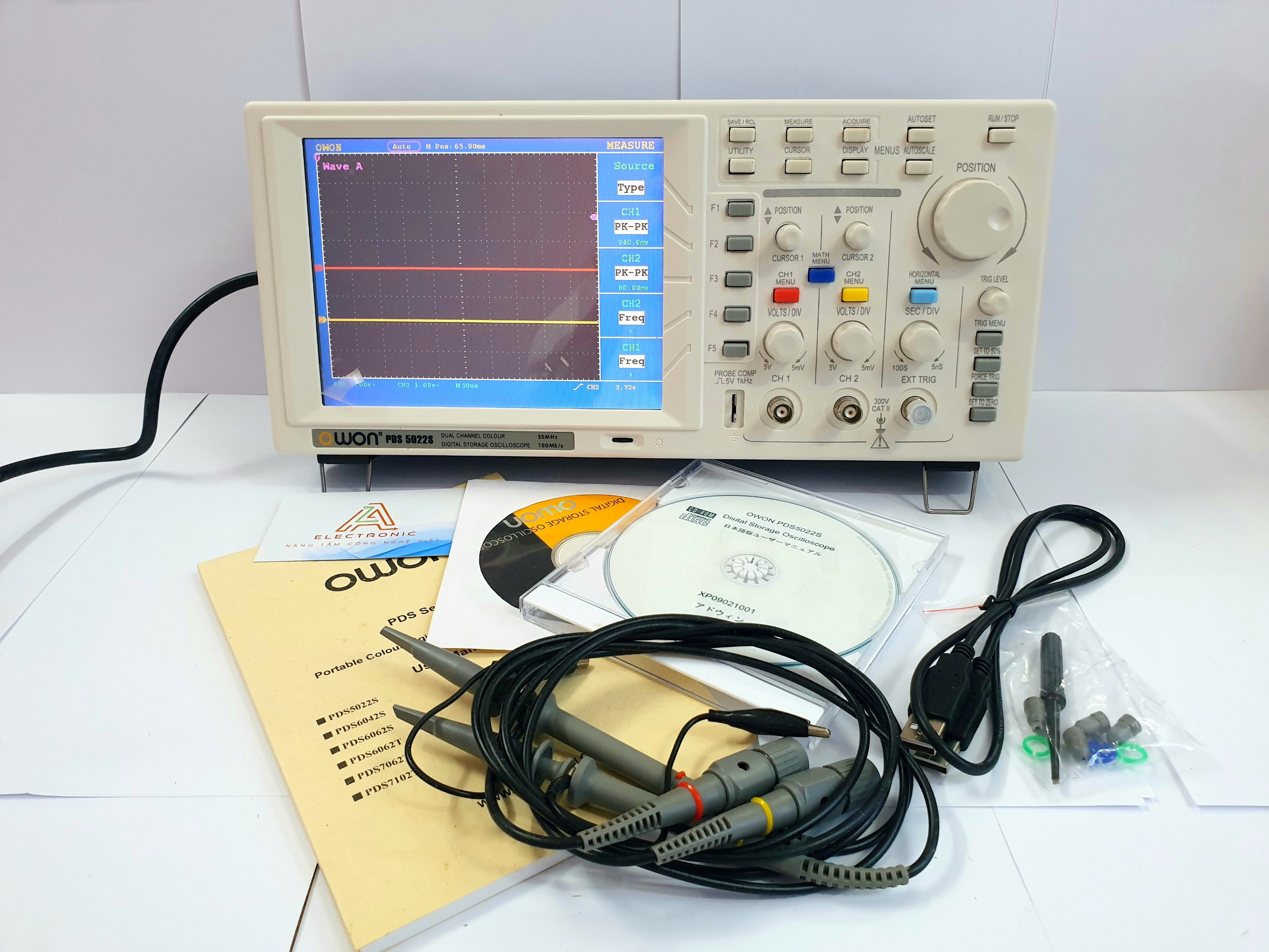 Máy hiện sóng OWON PDS5022S 25MHZ 2 kênh Chính Hãng | Cửa hàng thiết bị ...