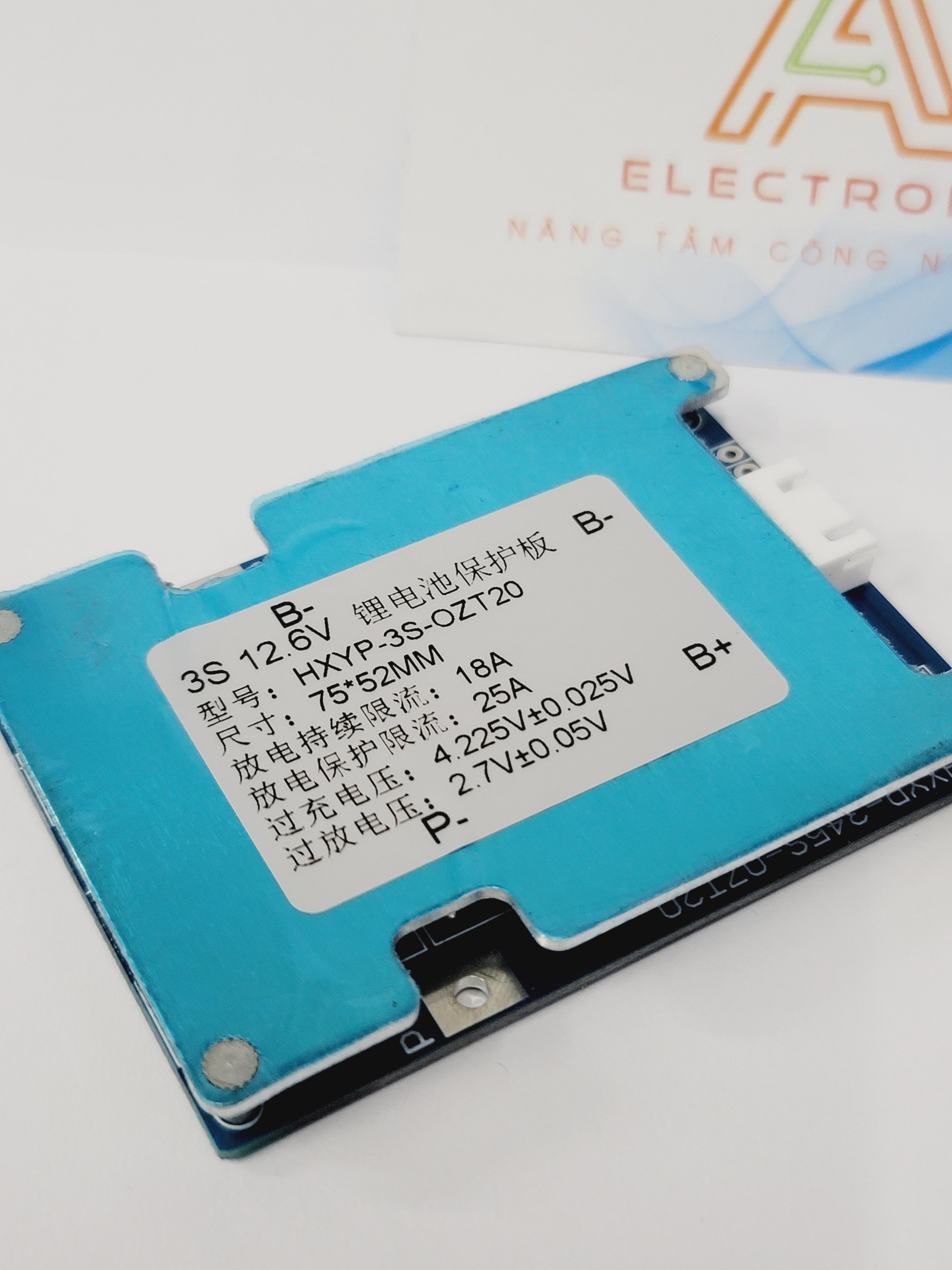 Mạch sạc pin 3S bảo vệ và cân bằng cell pin lithium 18650 12.6V 18A ...