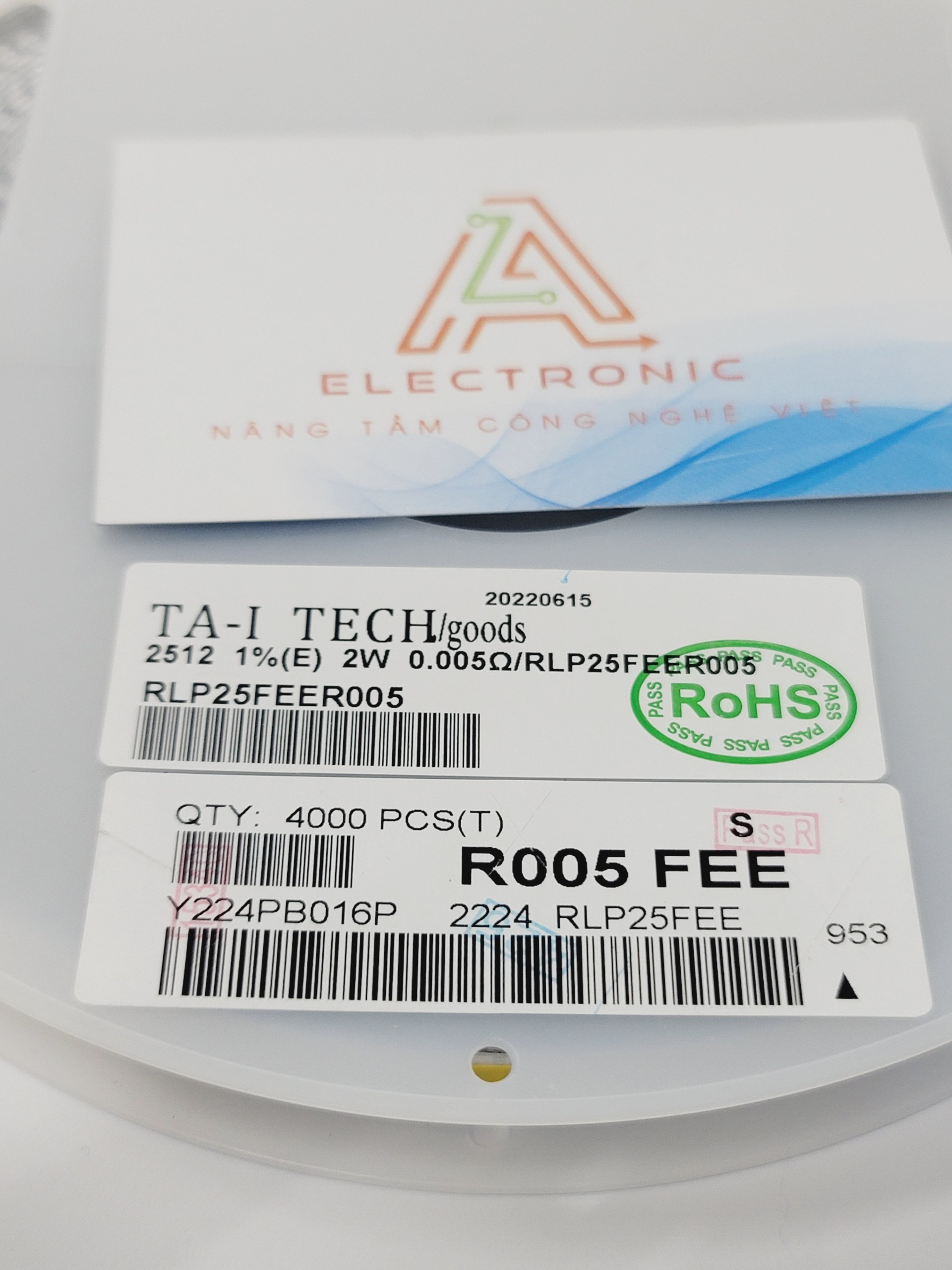 Điện trở dán 0.005R R005 2512 1% 2W | Cửa hàng thiết bị - Linh kiện điện tử A to Z