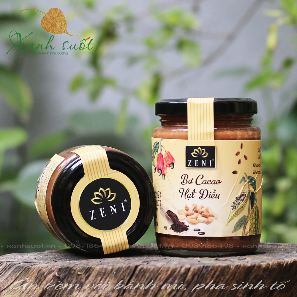 [Zeni] Thanh Cacao Nguyên Bơ 170G- Béo ngậy và giàu dinh dưỡng [Xanh Suốt]