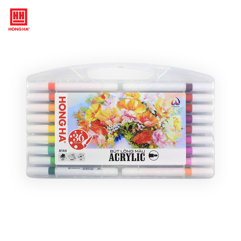 Bút lông màu Acrylic 36 màu - 8144
