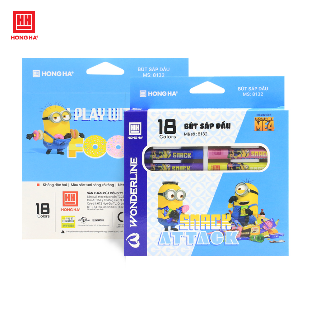 Sáp dầu Minions 18 màu - 8132