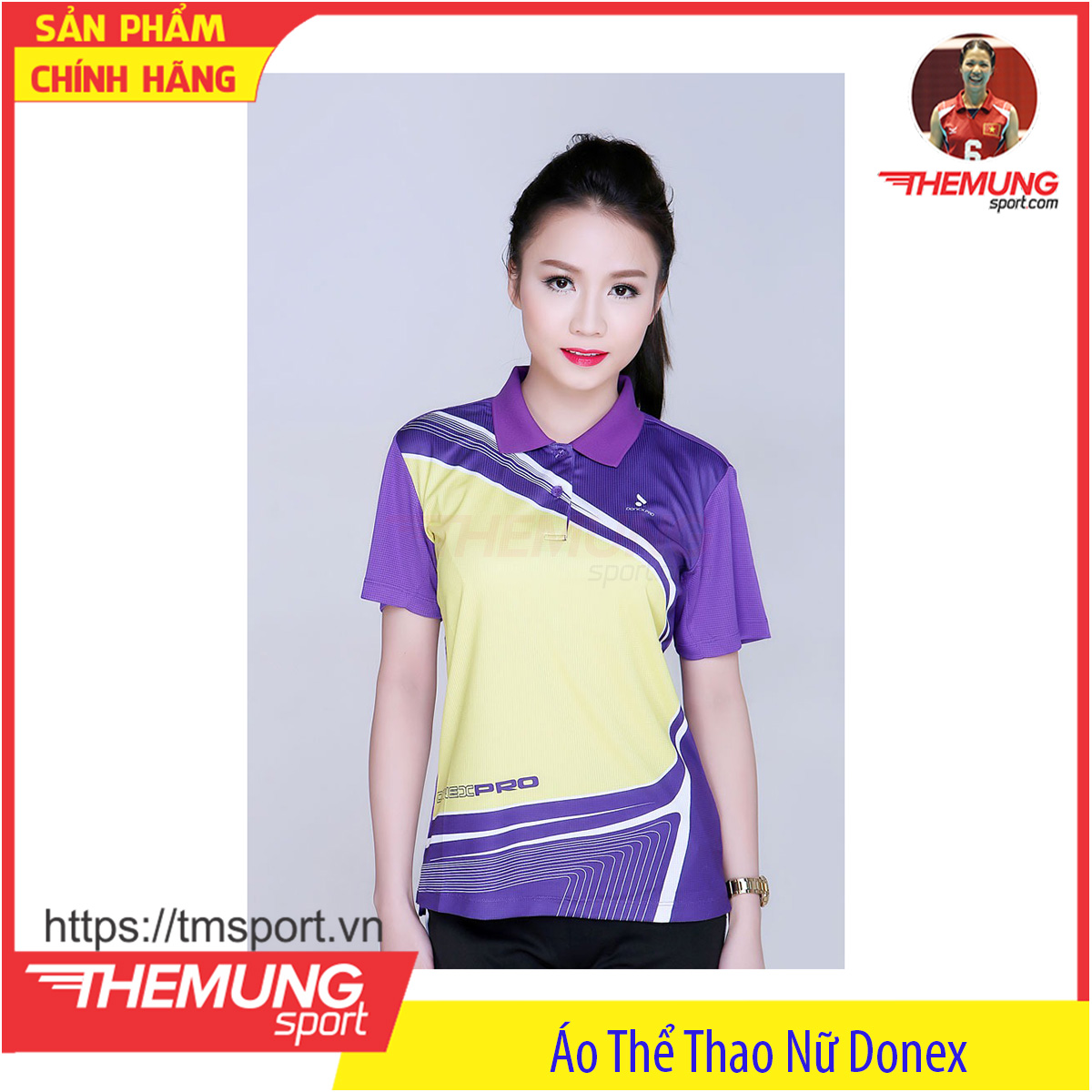 Áo Thể Thao Nữ Donex AC 3302-09 Thế Mừng Sport