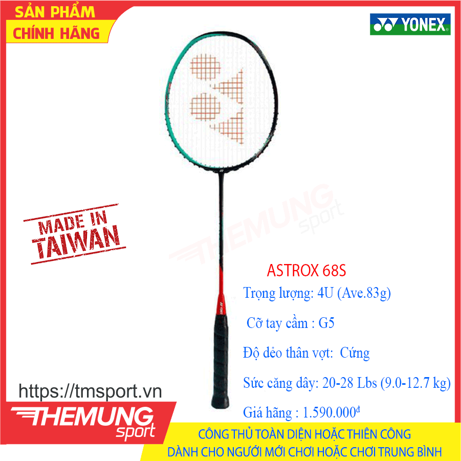 Vợt Cầu Lông Yonex Astrox 68S Thế Mừng Sport