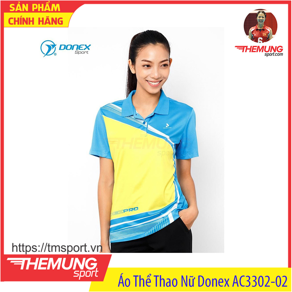Áo Thể Thao Nữ Donex AC3302-02 Thế Mừng Sport