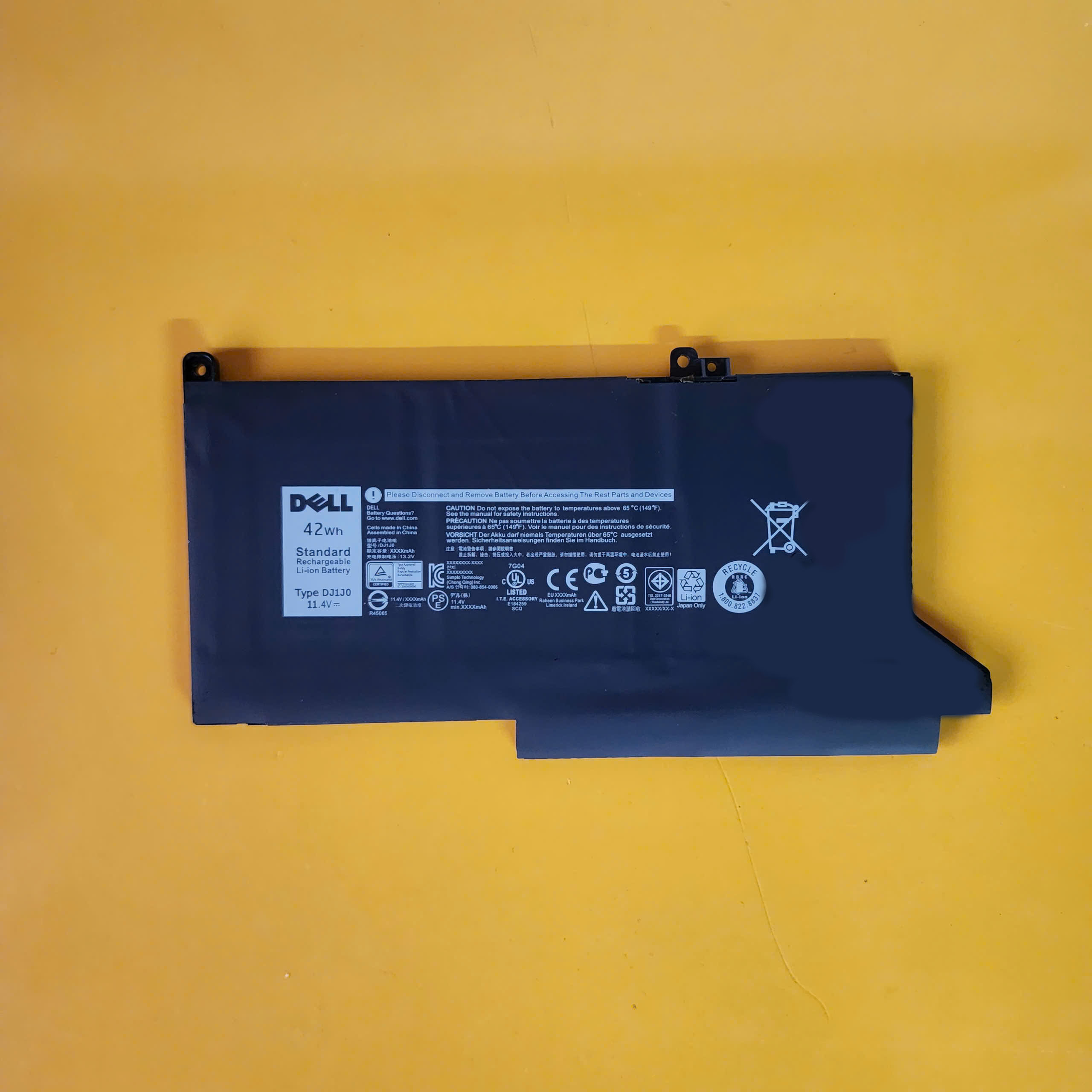 Pin laptop Dell DJ1J0 42W - bán pin Dell giá rẻ chất lượng