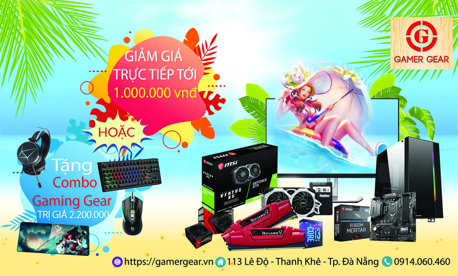 Gamer Gear chuyên kinh doanh sản phẩm công nghệ