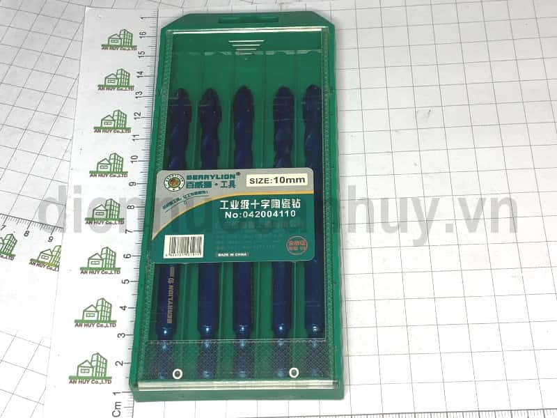 Mũi khoan gạch kính Berrylion 042004010 10mm. Đầu khoan gốm sứ chuyên ...
