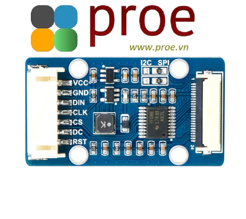 1.51inch Transparent OLED, 128×64 Resolution, SPI/I2C Interfaces, light blue color display ...