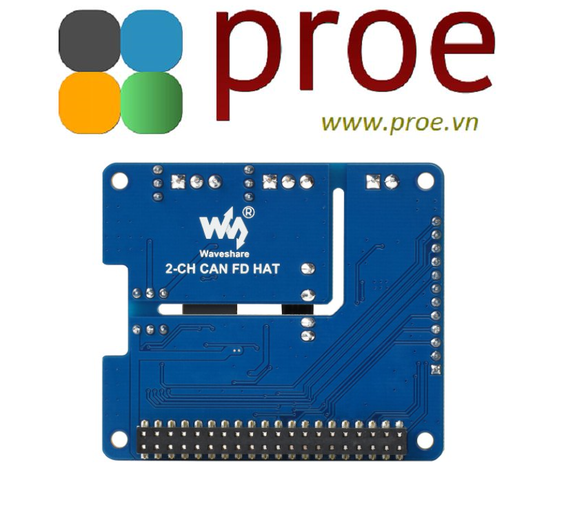 2-Channel Isolated CAN FD Expansion HAT for Raspberry Pi, Multi ...