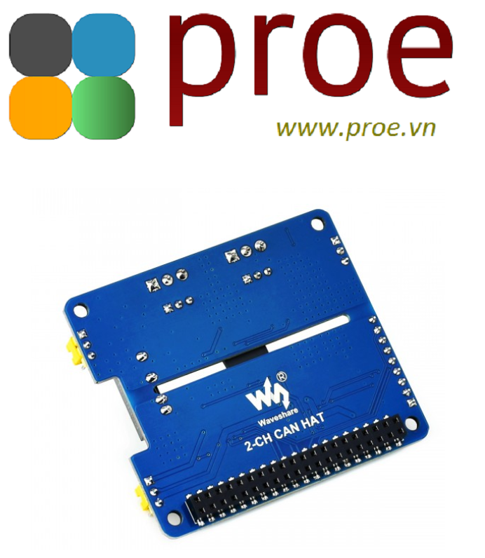 2-CH CAN HAT 2-Channel Isolated CAN Expansion HAT for Raspberry Pi ...