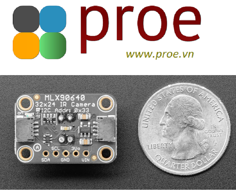 4469 Adafruit MLX90640 24x32 IR Thermal Camera Breakout - 110 Degree ...