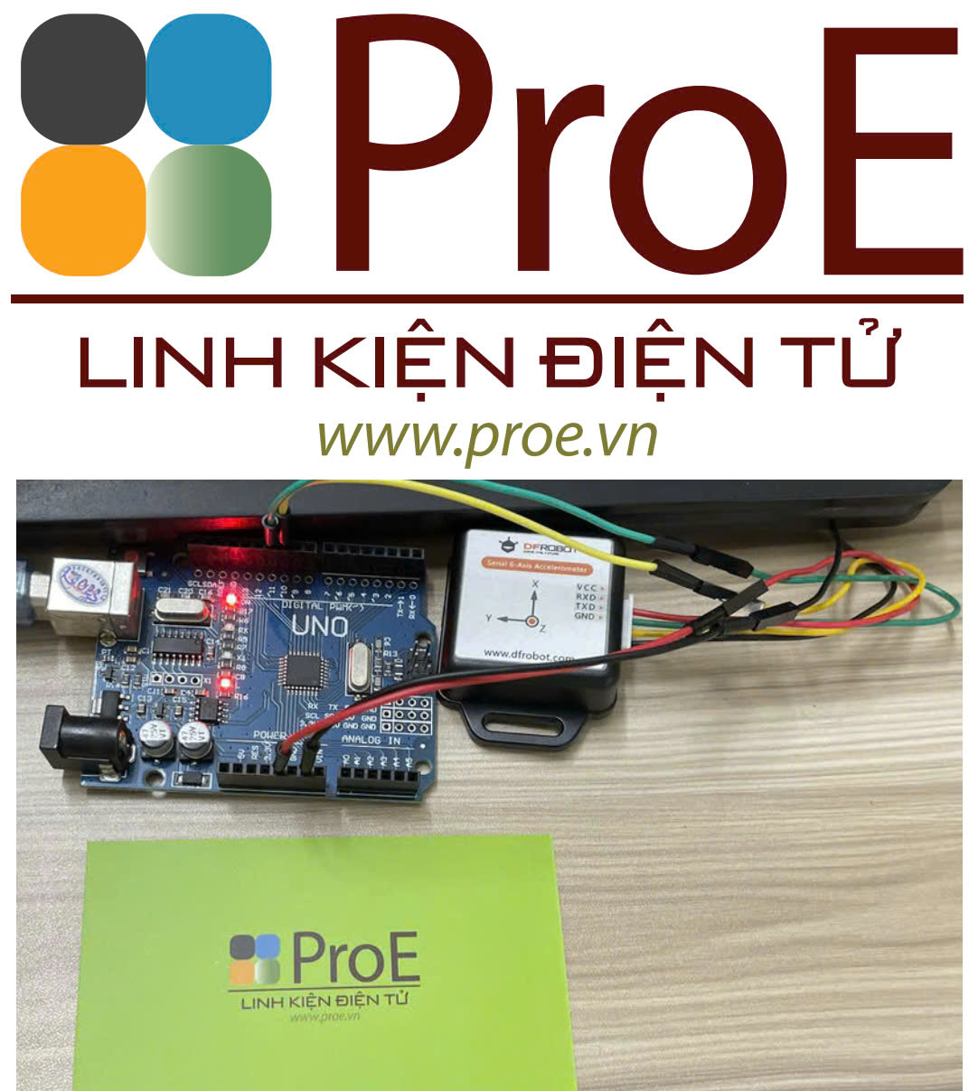 SEN0386 Serial 6-Axis Accelerometer for Arduino | Điện tử ProE