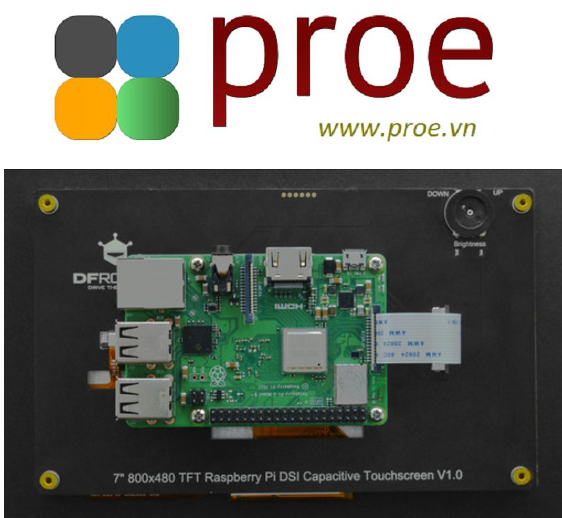 DFR0678 7” 800x480 TFT DSI Capacitive Touchscreen for Raspberry Pi (V1.0) | Điện tử ProE